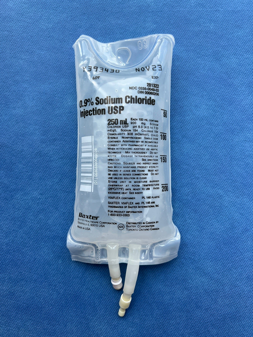 No Rx Required - IV Fluid Bag 0.9% Sodium Chloride (Normal Saline Solu – IV Supply Clinic